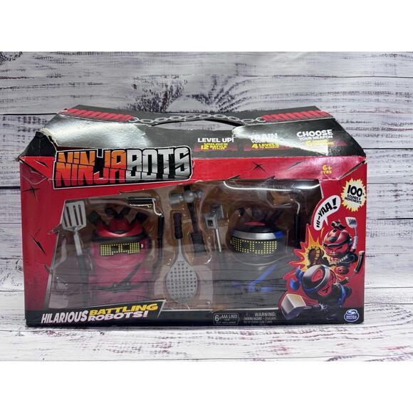 Spin Master | Toys | Ninja Bots Hilarious Battling Robots 2 Pack Red ...